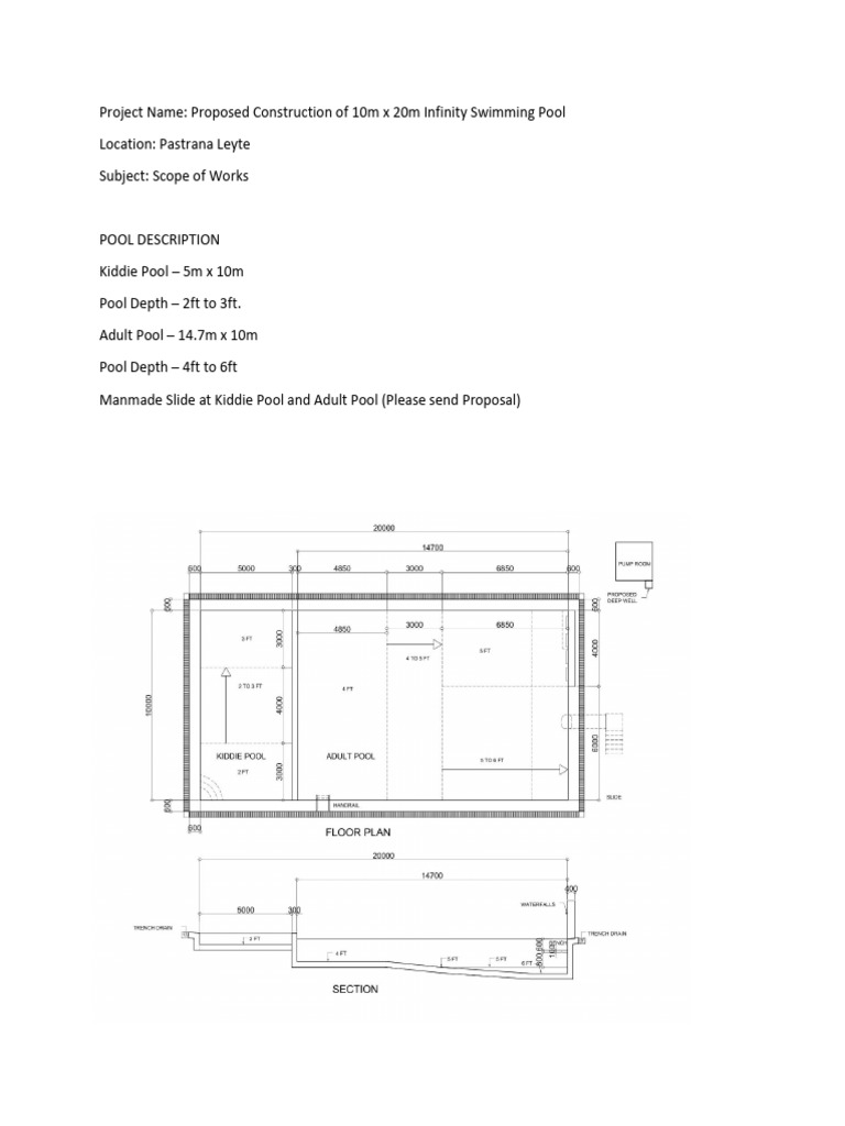 Swimming Pool 10mx20m | PDF