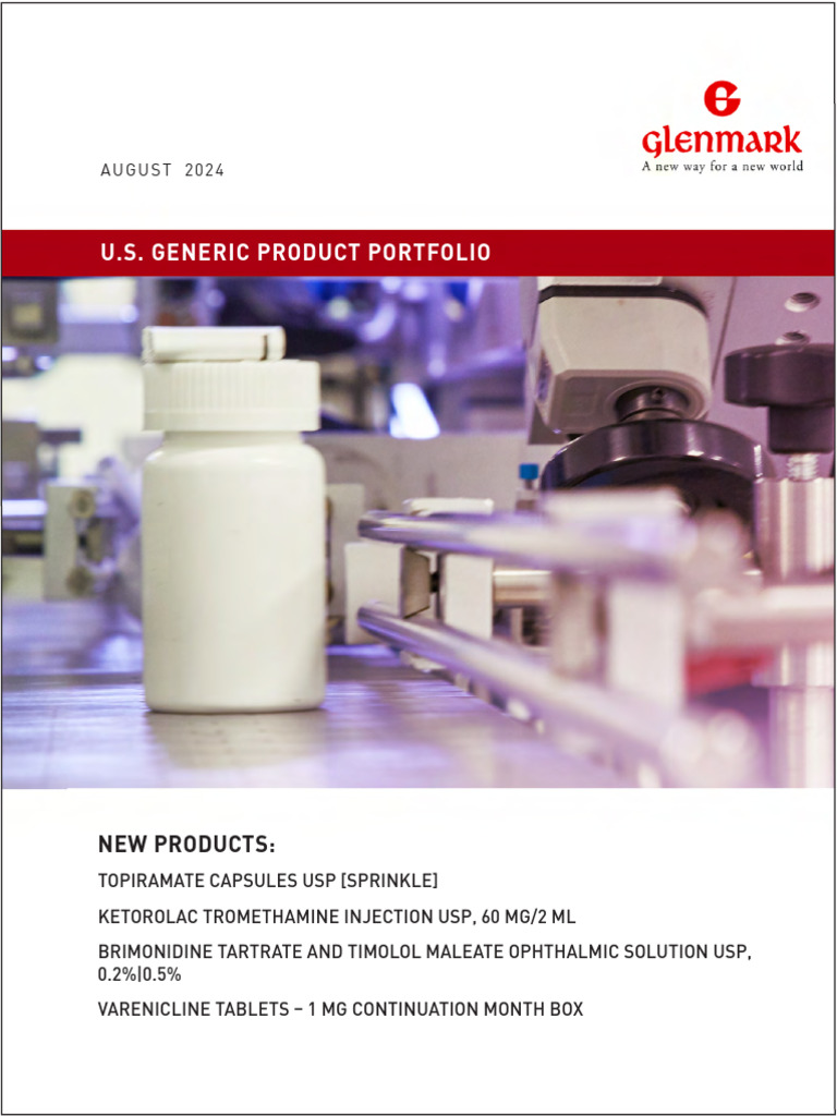 Product_Portfolio_PDF | PDF | Pharmacology | Drugs