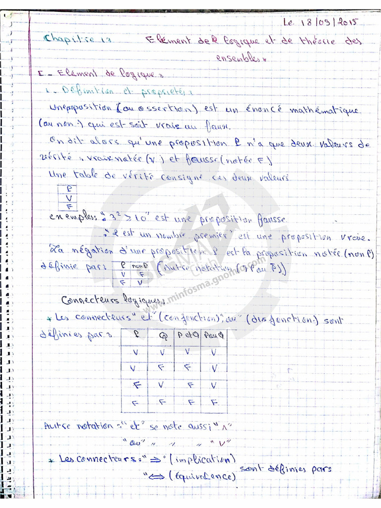 Chapitre 1 - Alg 1 | PDF