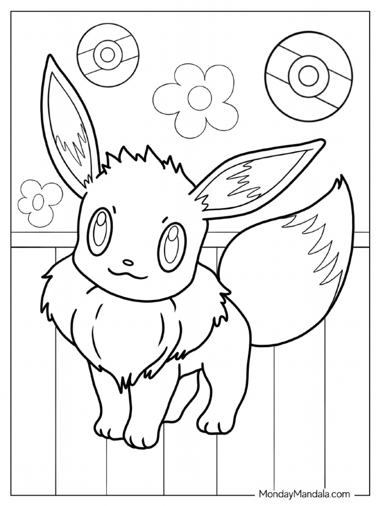 Pokemon Eevee Evolution Coloring Book | PDF