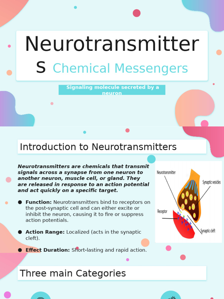 Understanding Neurotransmitters and Hormones | PDF | Neurotransmitter ...