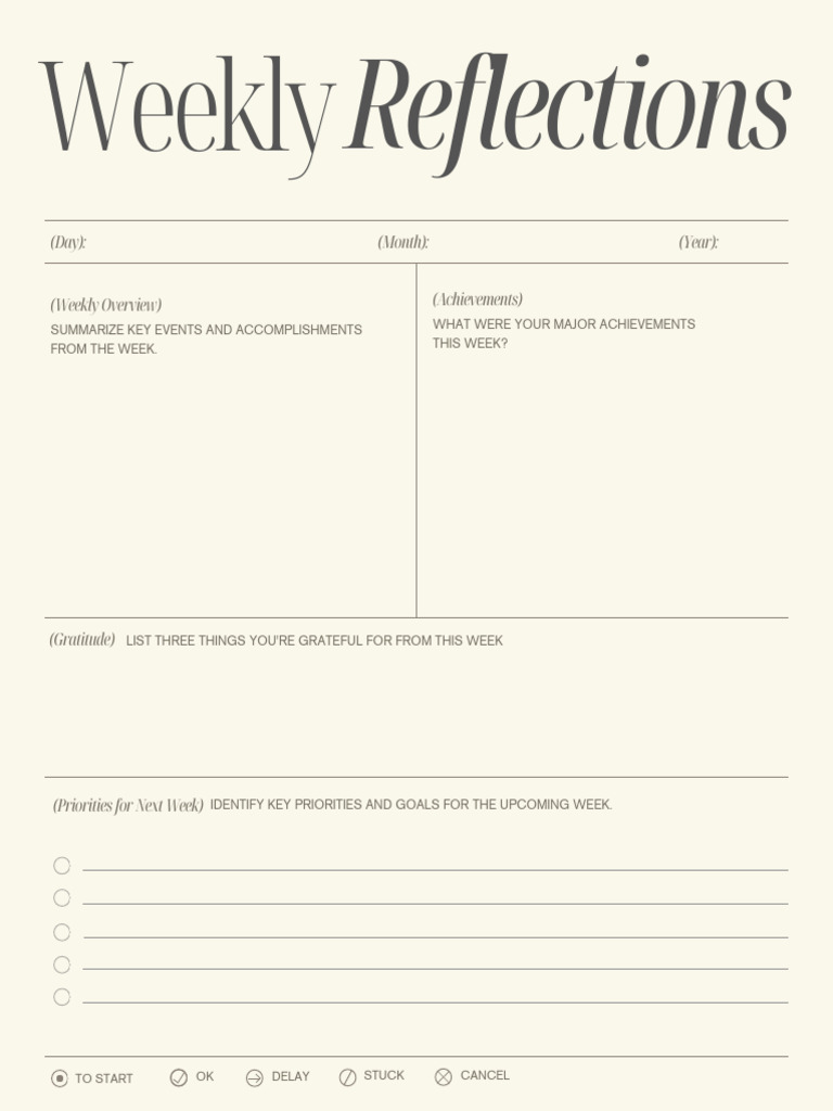 Day planner+Weekly Reflections Planner.pdf | PDF