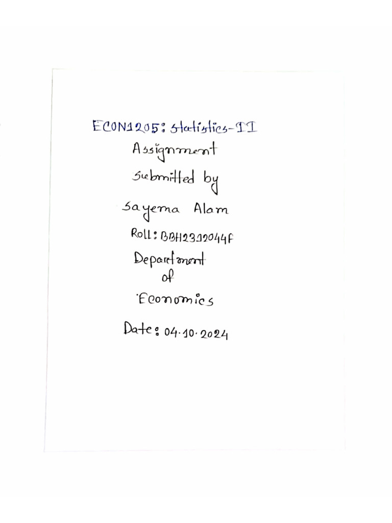 Eco Assignment | PDF