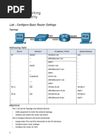 Router Configuration Lab Guide | PDF | Ip Address | Router (Computing)