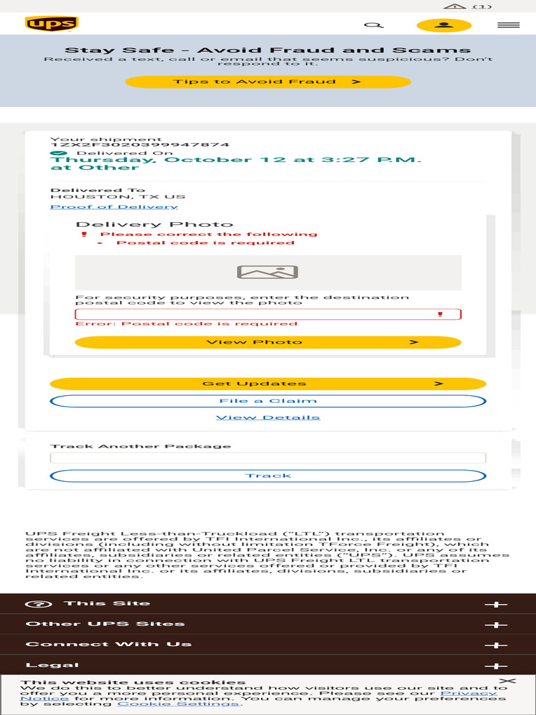 Tracking UPS - United States | PDF