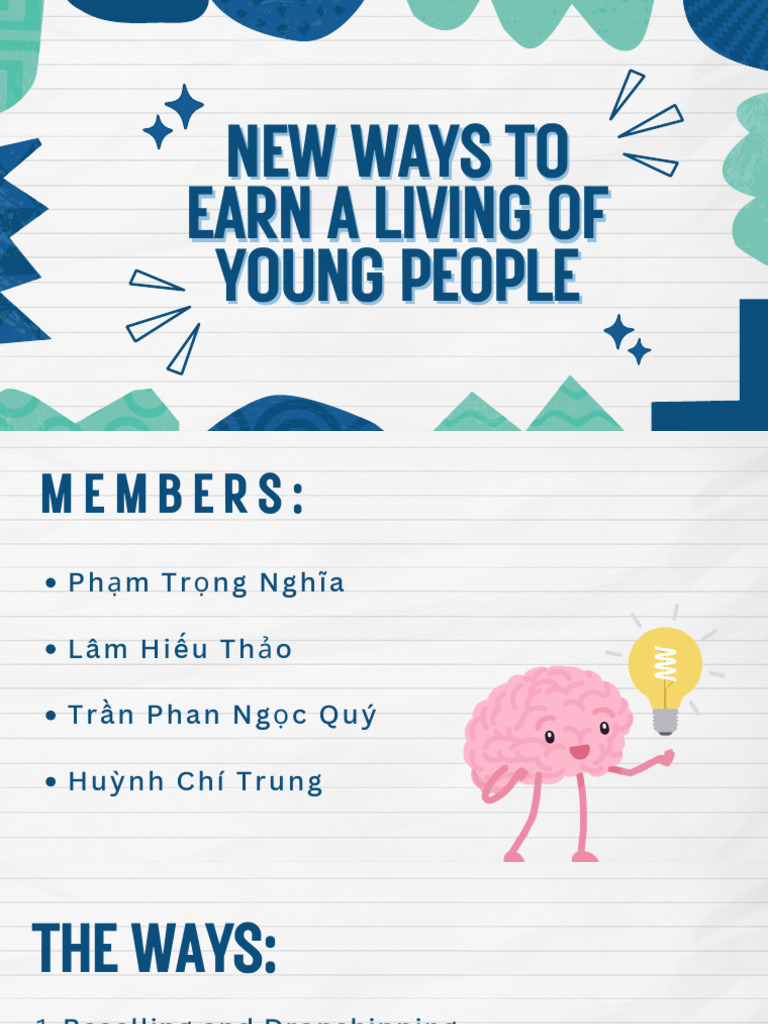 New Ways To Earn A Living of Young People | PDF | Subscription Business ...