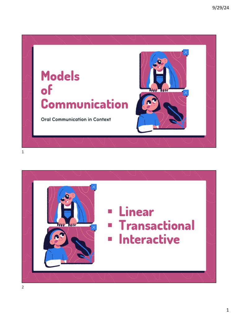 Models of Communication | PDF | Communication | Human Communication