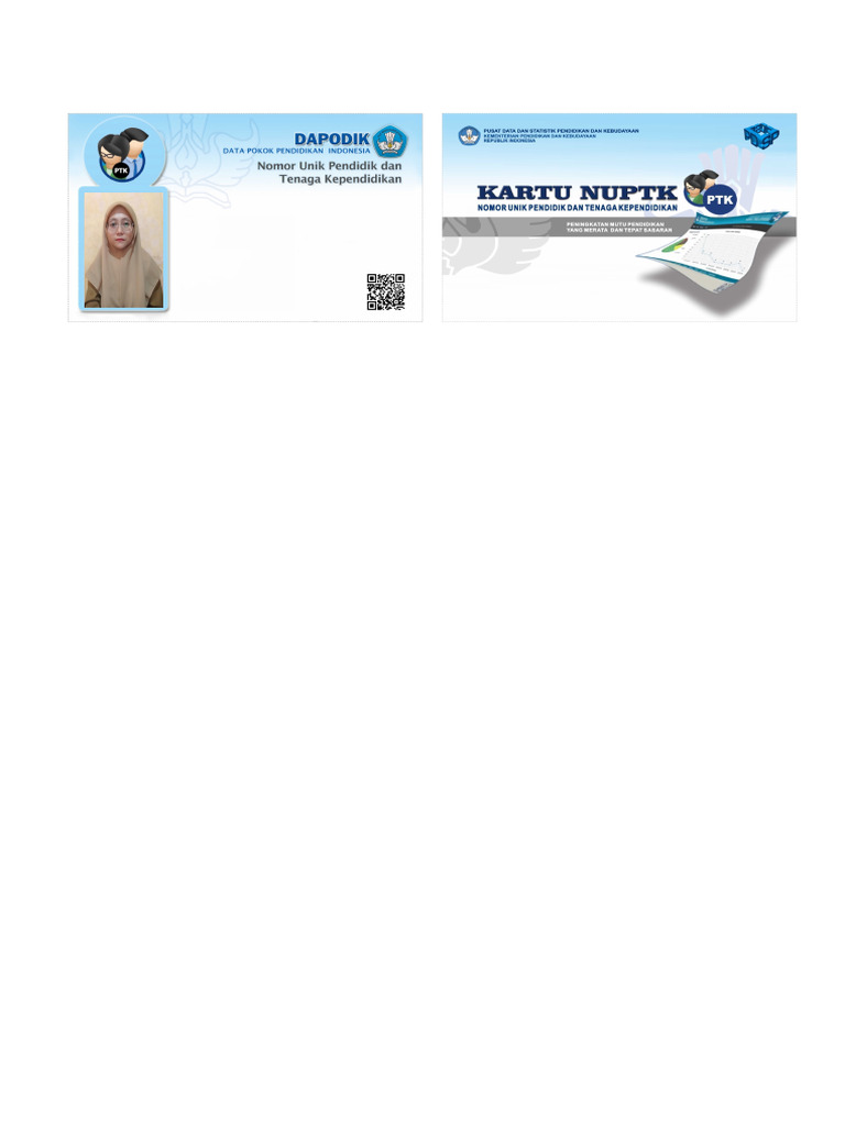 Kartu NUPTK Dede Halimatuzzahro, S.Pd | PDF