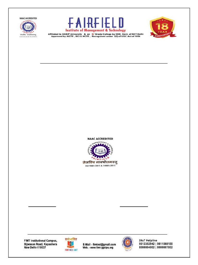 Front Page Practical | PDF