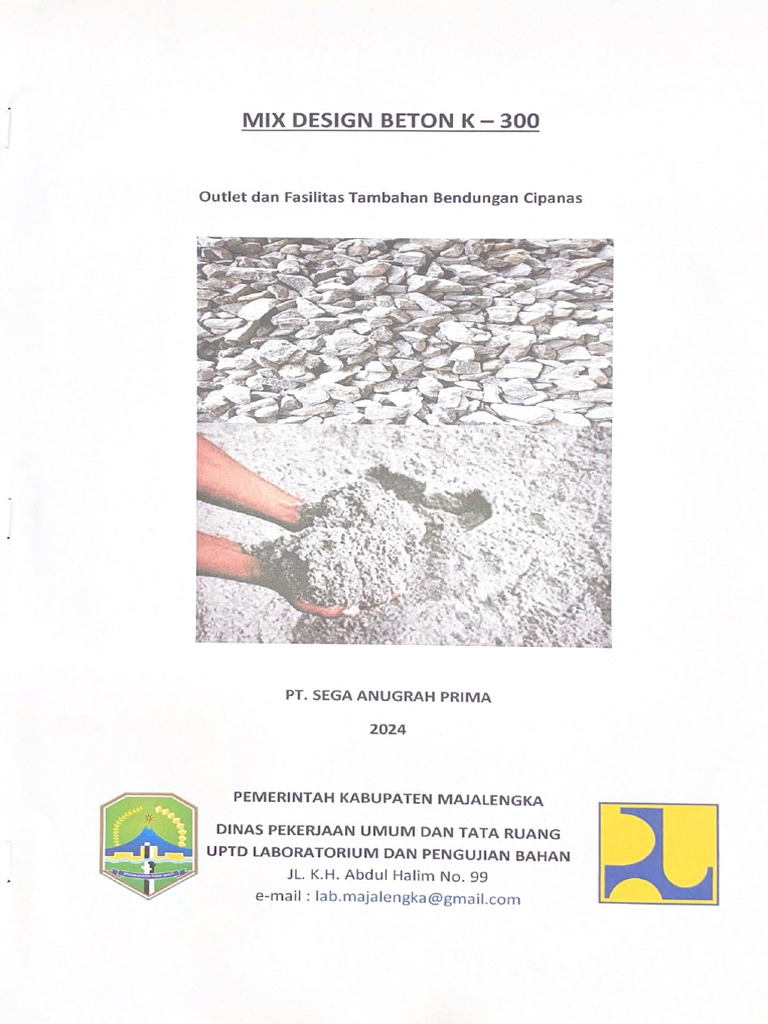 Mix Design Beton K - 300 | PDF