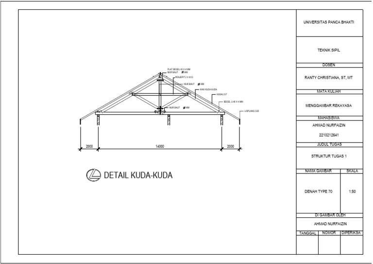 Detail Kuda-Kuda | PDF