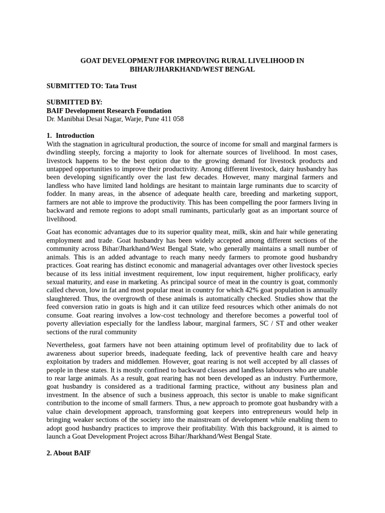 Goat Farming | PDF | Goat | Livestock