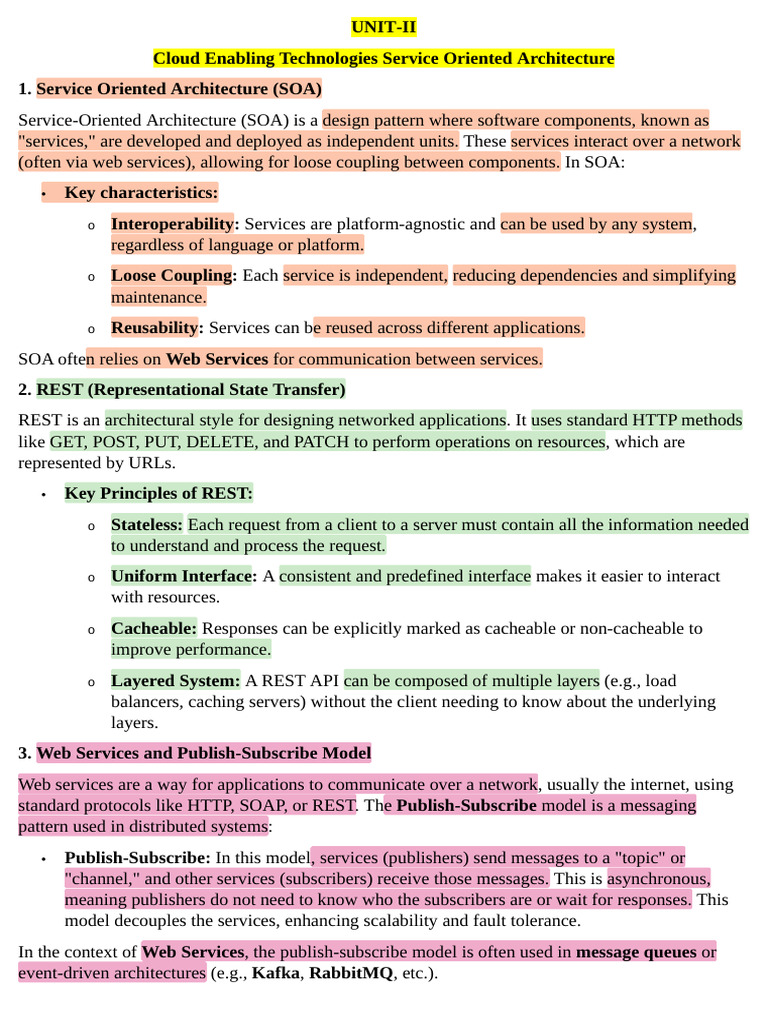CLOUD UNIT II | PDF | Virtualization | Virtual Machine