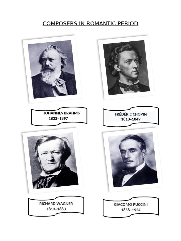 Composers in Romantic Period | PDF