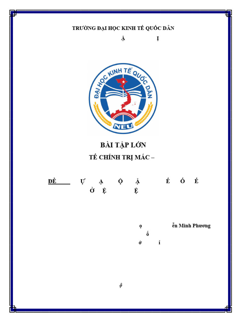 NGUYỄN MINH PHƯƠNG BTL KTCT | PDF