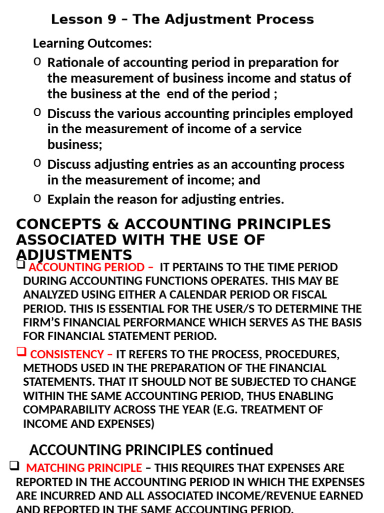 Adjustments and Aje Overview (1) | PDF | Deferral | Accrual