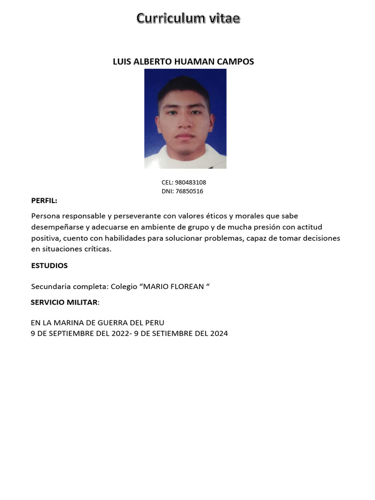 Alberto Curriculum | PDF