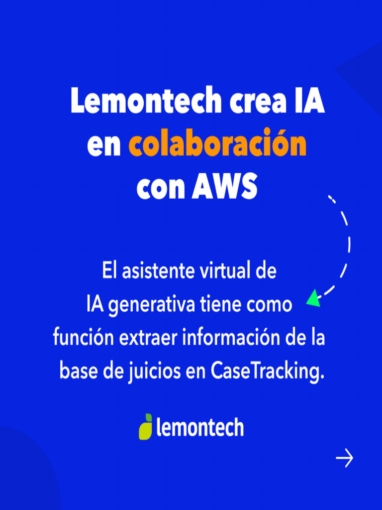 Lemontech Crea IA en Colaboraci N Con AWS 1723295611 | PDF