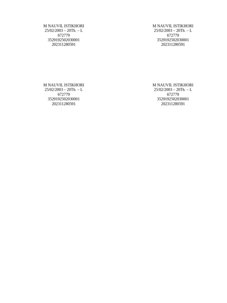 Template Label No 121 | PDF
