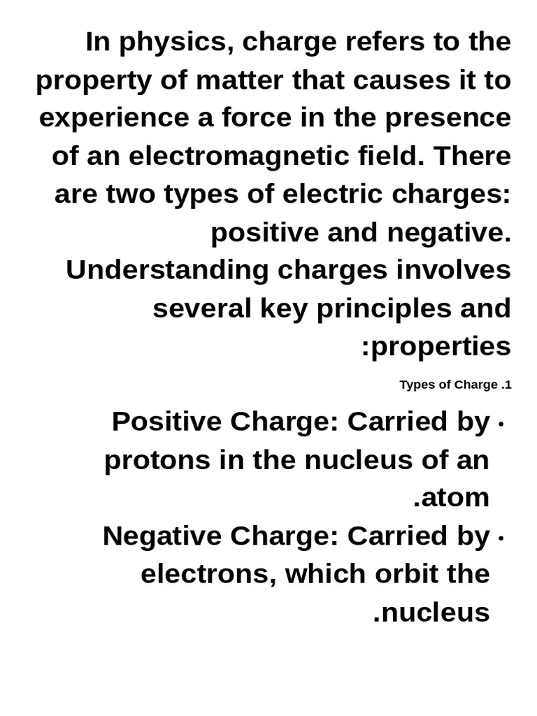 Understanding Electric Charge Basics | PDF