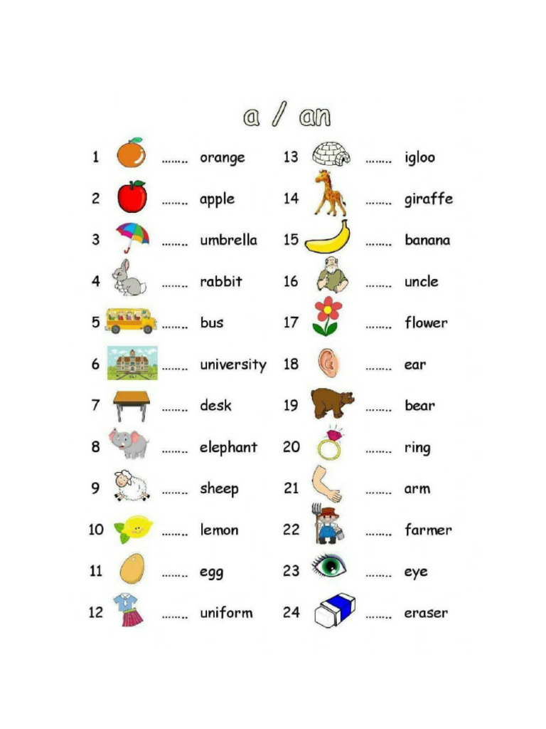 A, An, The | PDF