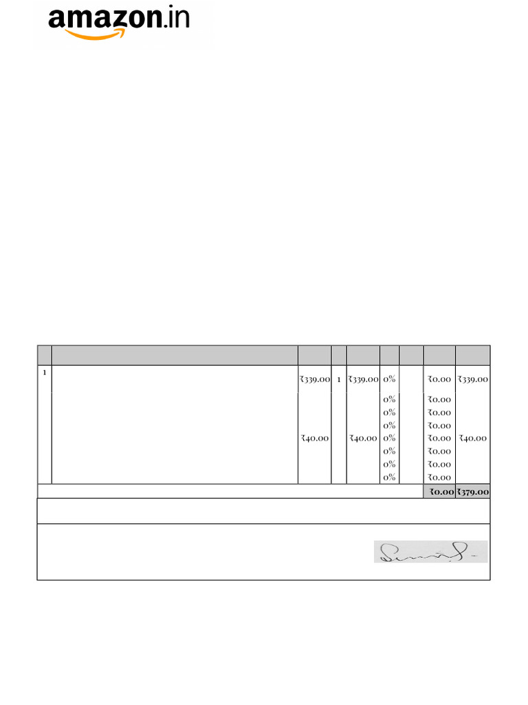 Amazon Invoice for Book Purchase | PDF | Invoice | Government Finances