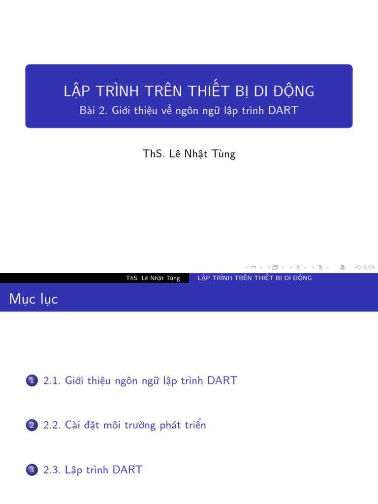 Lap Trinh Dart - Phan 1 | PDF