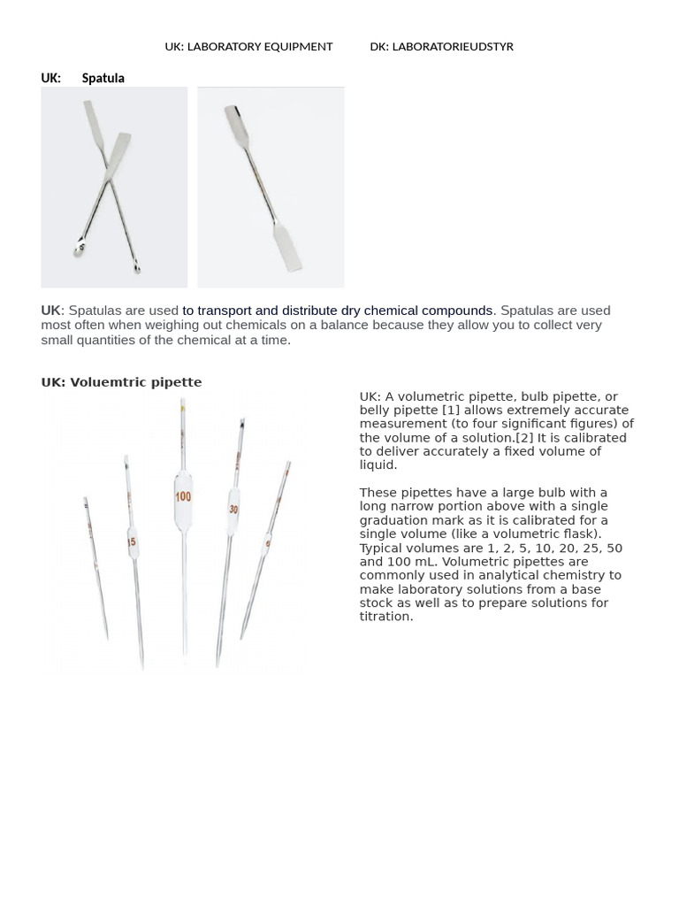 Laboratory Equipment - Uk | PDF