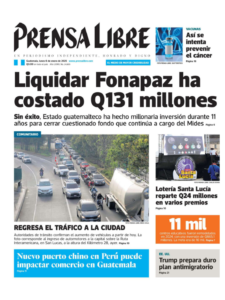 06-01-2025 Prensa Libre | PDF