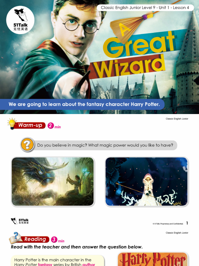 Lesson 4 a Great Wizard | PDF