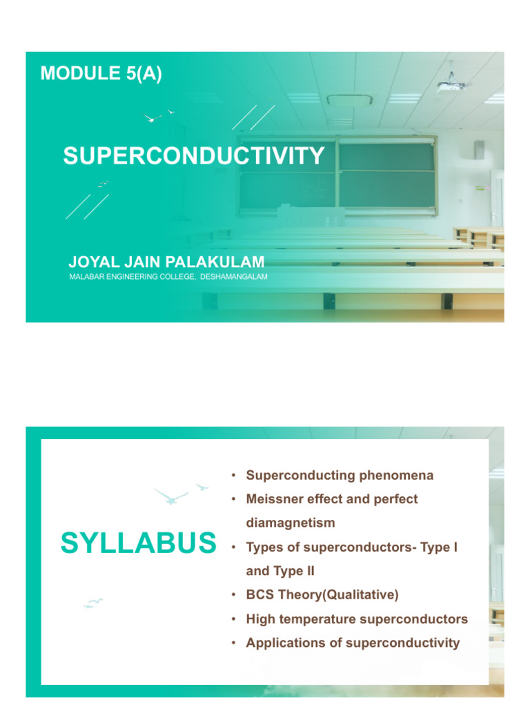 Module 5 (A) - Superconductivity, Photonics & Fibre Optics | PDF | Superconductivity | Optical Fiber