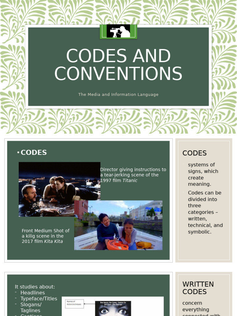Codes and Conventions | PDF