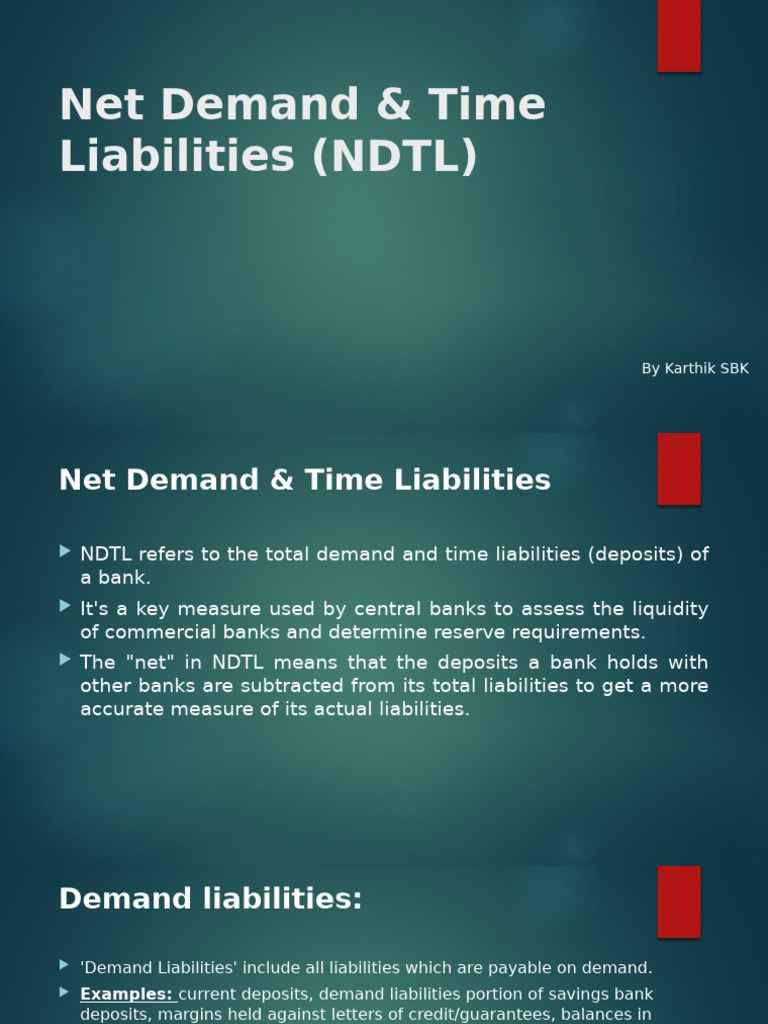 Understanding NDTL in Banking | PDF