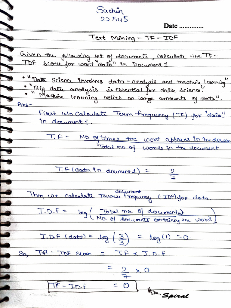 Sachin_22545 - Text Mining - TF-IDF | PDF