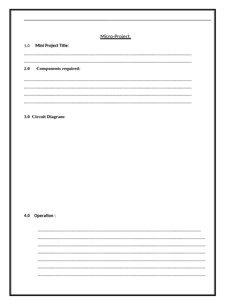 Microproject | PDF | Electrical Engineering | Electronics