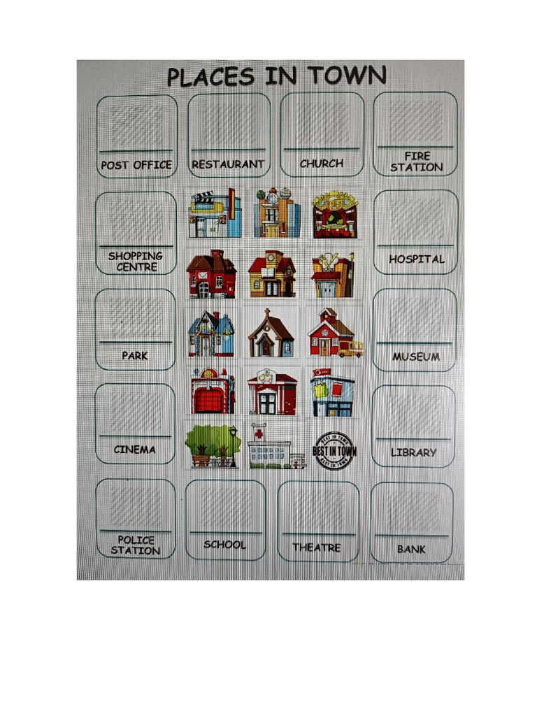 Build Your Own Town Map Dibujos Grandes | PDF