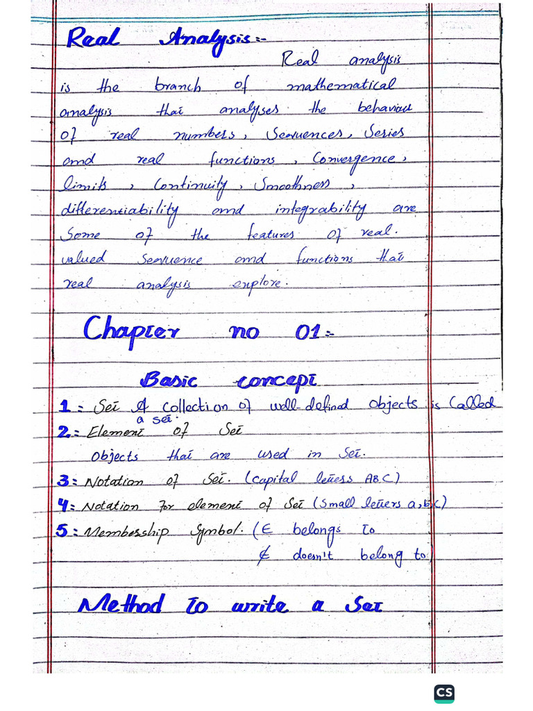 Real Analysis 1 Overview | PDF