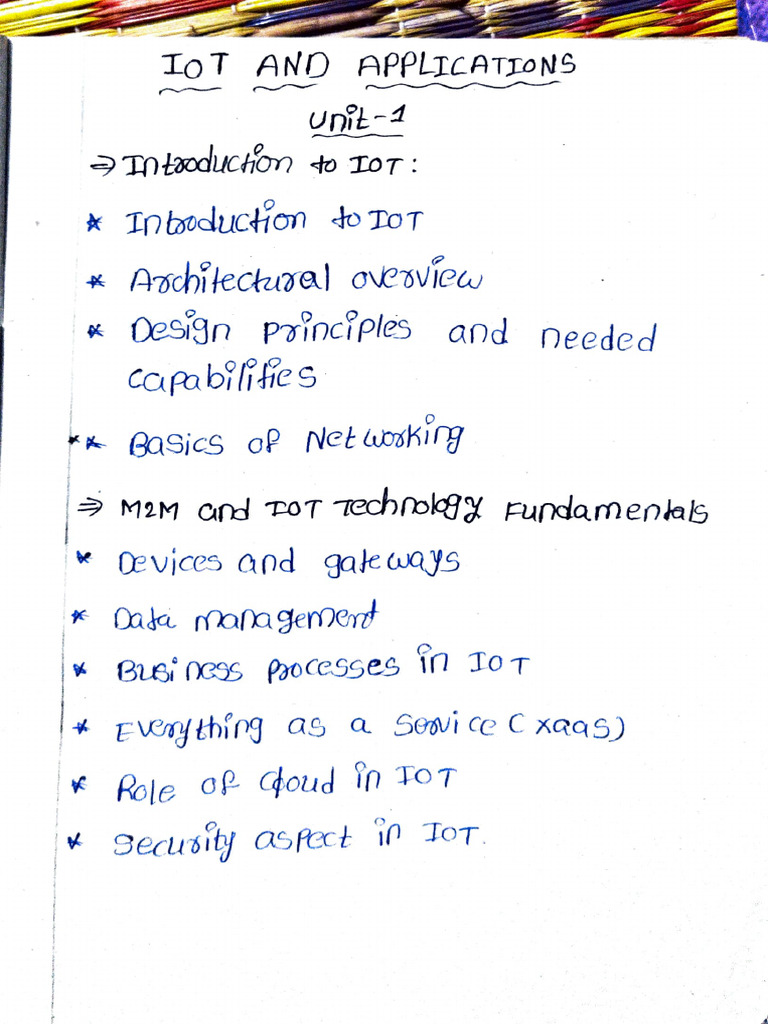 IOT Unit-1 | PDF