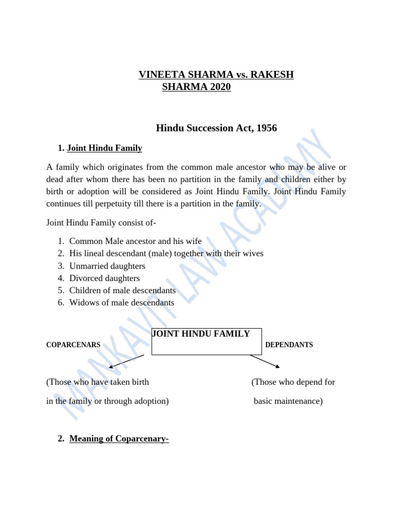 Vineeta-sharma-v-rakesh-sharma | PDF | Common Law | Justice