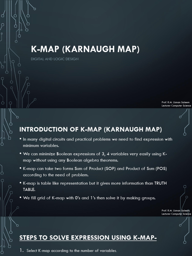 K-Map | PDF | Algebra | Boolean Algebra