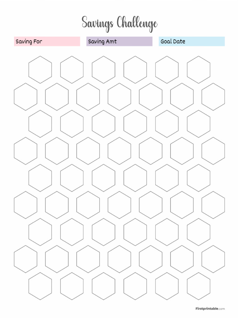 Printable-Planner-Savings-Challenge_Firstprintable_com | PDF