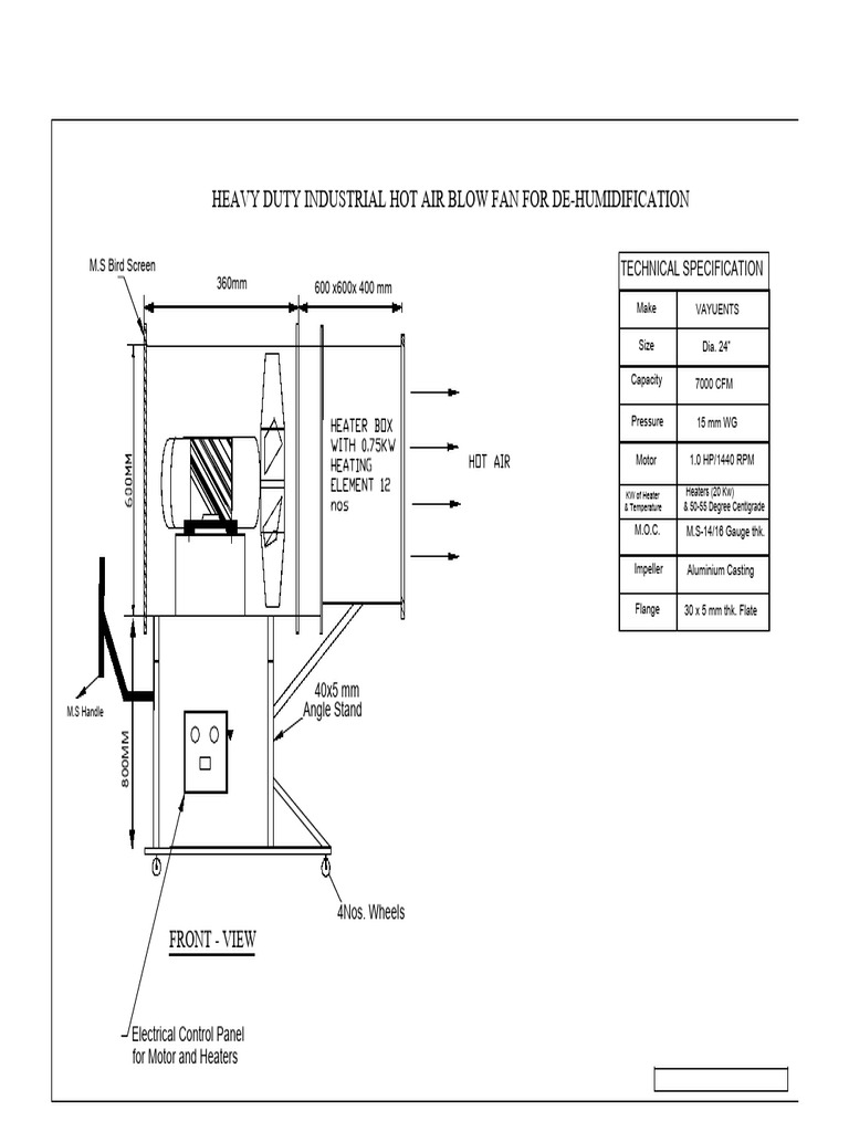 industrial-hot-air-blower-ga-drawing | PDF
