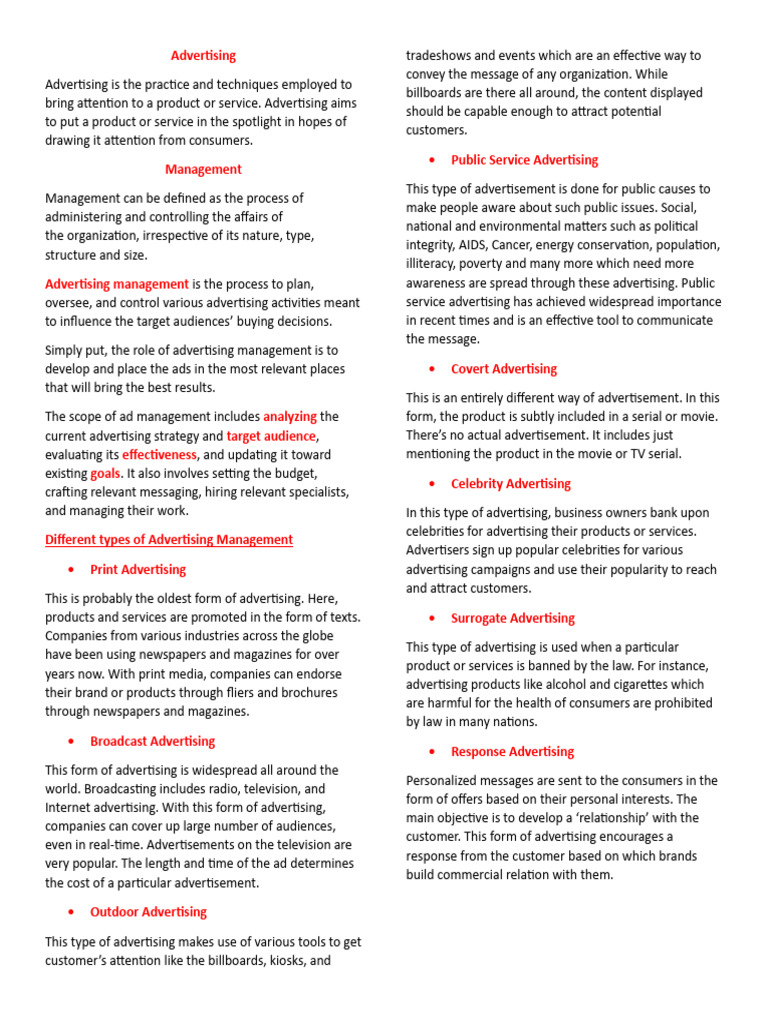PRELIMS Advertising Management | PDF | Advertising | Brand