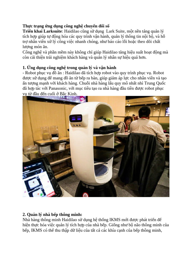 TH C TR NG Hadilao | PDF