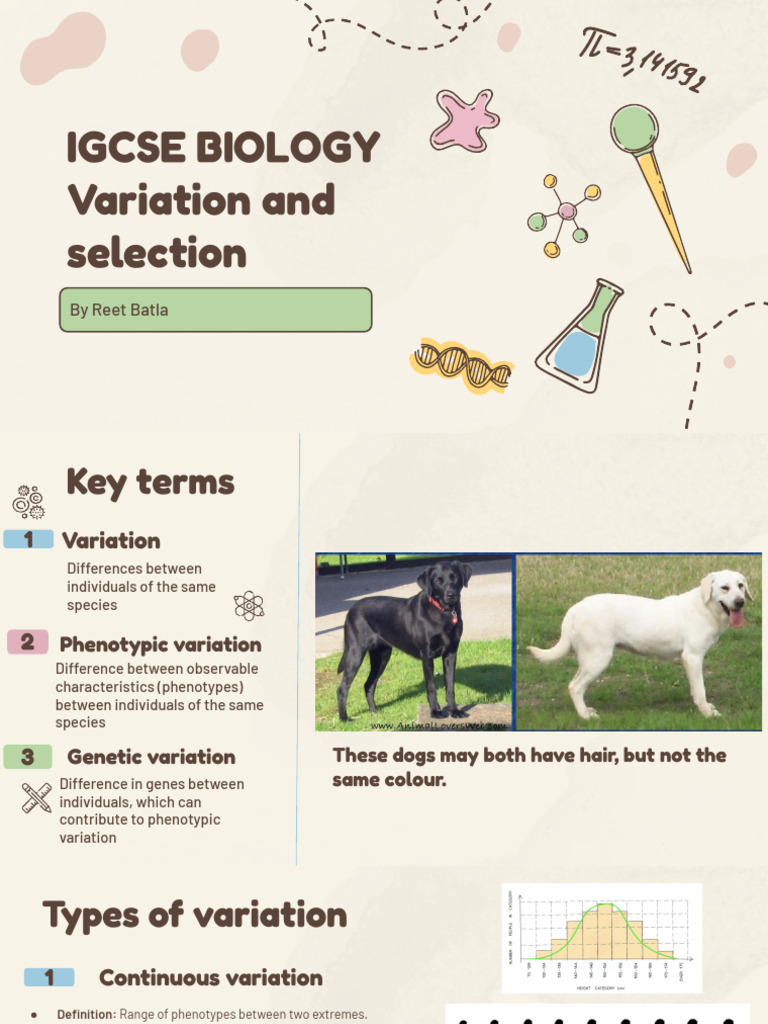 Variation and Selection | PDF | Mutation | Reproduction