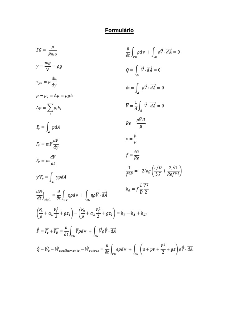 Mathematical Formulas and Equations Guide | PDF
