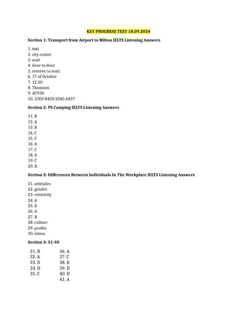 9B1 Lis + Read KEY | PDF