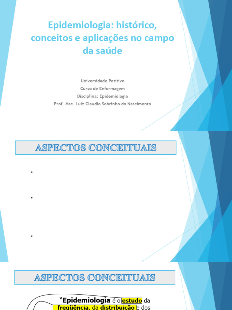 Slide Aula | PDF | Epidemiologia | Remédio