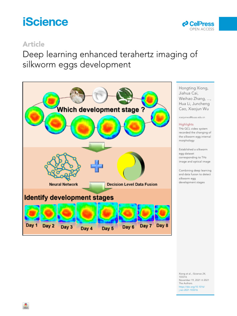 Silkworm Eggs Development - Enhanced - Terahertz - Imaging | PDF ...