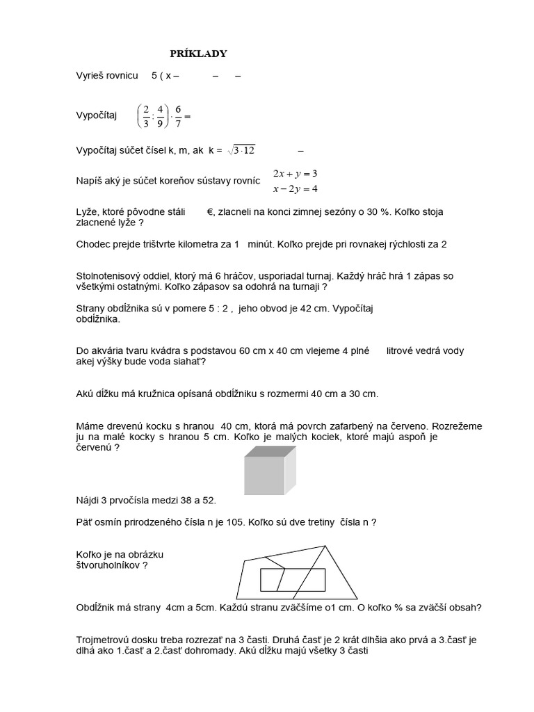 test 1, 9 rocnik | PDF